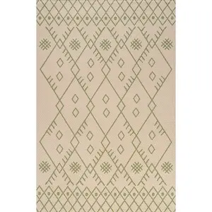 JONATHAN Y Boho Moroccan Indoor/outdoor Area Rug - Beige/green