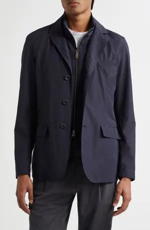 Herno Byron Blazer With Removable Bib