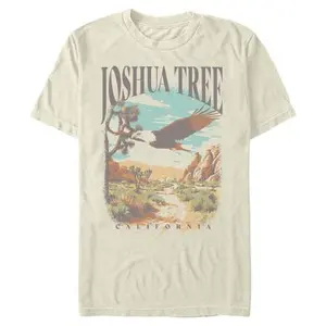 LOST GODS Retro Joshua Tree Eagle Scene Short Sleeve Graphic T-shirt