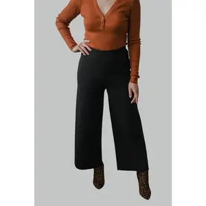 SSKEIN Wide Leg Trousers - Black