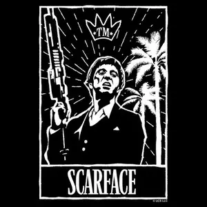 SCARFACE Tarot Card Graphic T-shirt