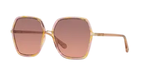 Chloé Tortoiseshell Octagon Sunglasses - Red