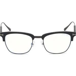 TOM FORD 52mm Blue Light Blocking Optical Eyeglasses - Black Ruthenium / Blue Block