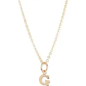 NASHELLE Initial Pendant Necklace - Gold Fill - G