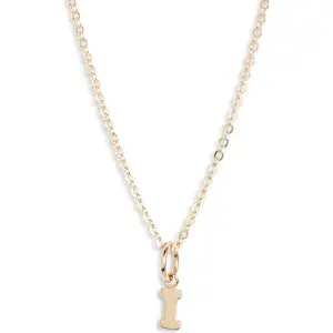 NASHELLE Nashelle Initial Pendant Necklace Gold Fill - I