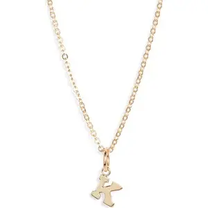 NASHELLE Nashelle Initial Pendant Necklace Gold Fill - K