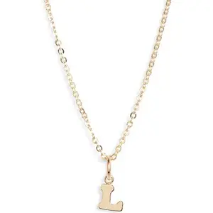 NASHELLE Nashelle Initial Pendant Necklace Gold Fill - L