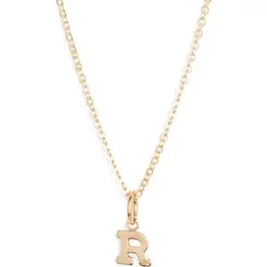 NASHELLE Nashelle Initial Pendant Necklace Gold Fill - R