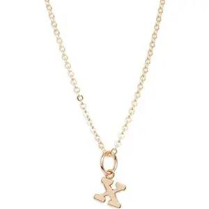 NASHELLE Nashelle Initial Pendant Necklace Gold Fill - X