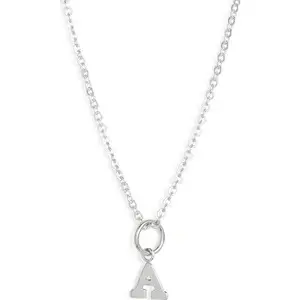 NASHELLE Nashelle Initial Pendant Necklace Sterling Silver - A