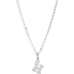 NASHELLE Nashelle Initial Pendant Necklace Sterling Silver - H
