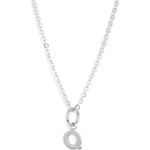 NASHELLE Nashelle Initial Pendant Necklace Sterling Silver - Q