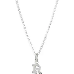 NASHELLE Nashelle Initial Pendant Necklace Sterling Silver - R