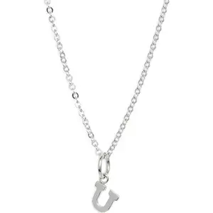 NASHELLE Nashelle Initial Pendant Necklace Sterling Silver - U