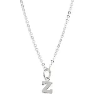 NASHELLE Nashelle Initial Pendant Necklace Sterling Silver - Z