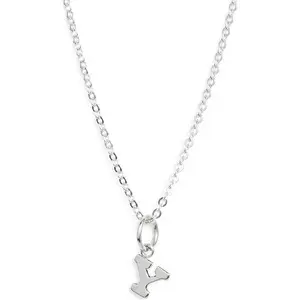 NASHELLE Initial Pendant Necklace - Sterling Silver