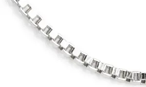 NASHELLE Box Chain Necklace - Sterling Silver