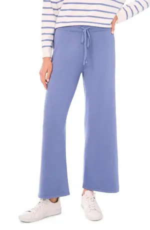 Vince Camuto High Waist Knit Sweatpants - Horizon Blue