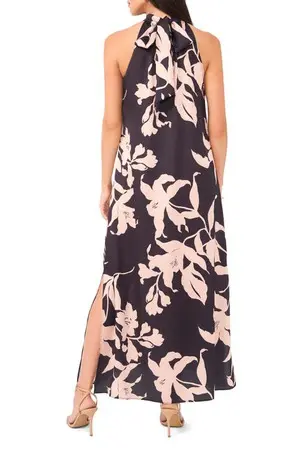 Vince Camuto Floral Maxi Halter Dress