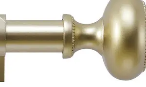 Dkny Barrett Adjustable Curtain Rod & Finial Set - Gold
