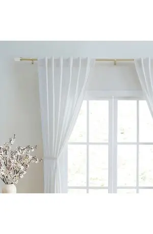 Dkny Liam Adjustable Curtain Rod & Finial Set