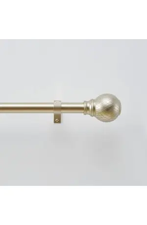 Dkny Griffin Adjustable Curtain Rod & Finial Set