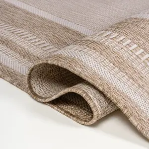 JONATHAN Y Beckett Classic Casual Border Stripe Indoor/outdoor Area Rug