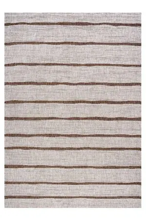 JONATHAN Y Colonia Berber Stripe Indoor/outdoor Area Rug - Beige/brown