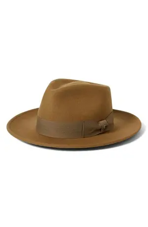 Brixton Swindle Wool Fedora - Antique Bronze