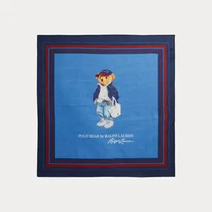 Ralph Lauren Polo Bear Cotton Square Scarf - Bright Multi