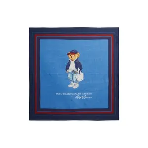 Ralph Lauren Polo Bear Cotton Square Scarf
