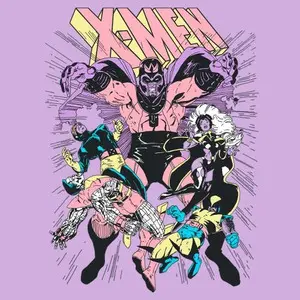 MARVEL: X-MEN '97 Pink Retro Poster Short Sleeve Graphic T-shirt