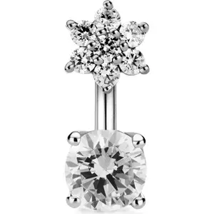 MARIA TASH Maria Tash Cubic Zirconia Star Single Stud Earring White Gold
