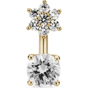 MARIA TASH Cubic Zirconia Star Single Stud Earring - Yellow Gold