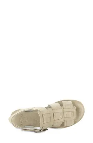 Fly London Yudd Platform Wedge Sandals - Taupe