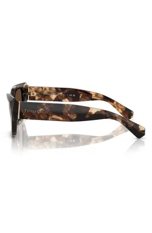 Tiffany & Co. 54mm Cat Eye Sunglasses - Brown
