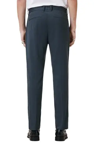 ALLSAINTS Bay Flat Front Cotton Pants - Ink Blue