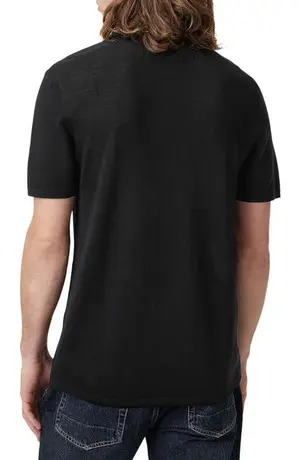 ALLSAINTS Mode Merino Wool Polo - Black