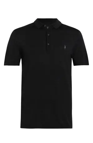 ALLSAINTS Mode Merino Wool Polo - Black