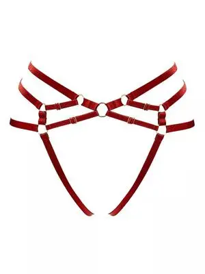 BORDELLE Strap Harness Brief - Red