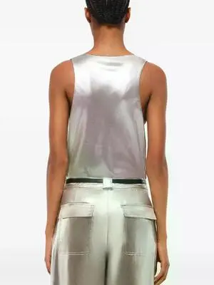 Simkhai Kamari Sleeveless Top - Silver