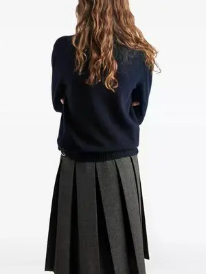 Prada Logo-intarsia Sweater