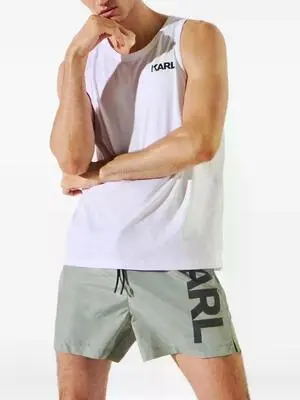 Karl Lagerfeld Karl" Print Beach Tank Top