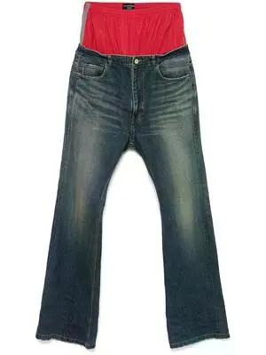 Balenciaga Layered Jeans - Blue