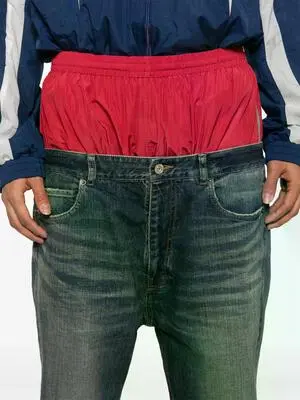 Balenciaga Layered Jeans - Blue