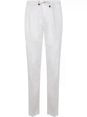 Incotex Pleat-detail Trousers - White