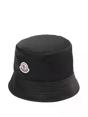 Moncler Logo-patch Bucket Hat - Black