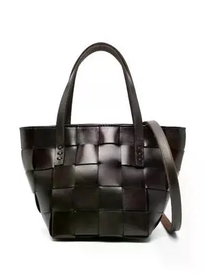 Dragon Diffusion Mini Japan Woven-leather Tote Bag - Brown