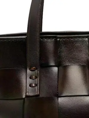 Dragon Diffusion Mini Japan Woven-leather Tote Bag - Brown