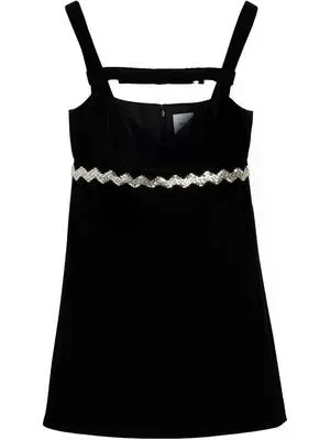 PATOU Rhinestone-embellished Mini Dress